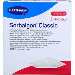 kohlpharma Sorbalgon Classic 10x10 cm Calciumalginat-Kompr. 10 St