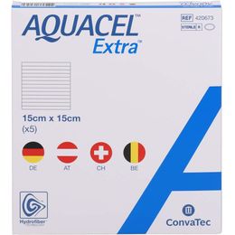 kohlpharma Aquacel Extra 15x15 cm Verband 5 St