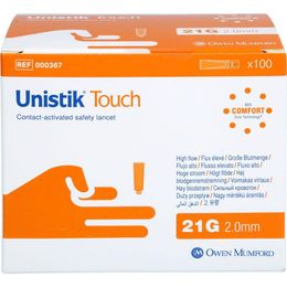 Unistik Touch 21 G Sicherheitslanzetten 100 St