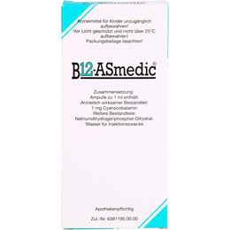B12 Asmedic Injektionsl&ouml;sung Ampullen 10X1 ml