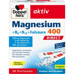 Queisser Doppelherz Magnesium+B Vitamine Direct Pellets 20 St