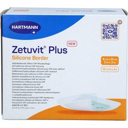 1001 Artikel Medical Zetuvit Plus Silicone Border steril 8x8 cm 10 St