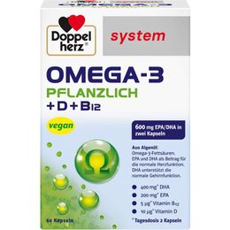 Queisser Doppelherz Omega-3 pflanzlich system Kapseln 60 St
