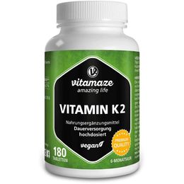 Vitamaze GmbH Vitamin K2 200 &mu;g hochdosiert vegan Tabletten 180 St