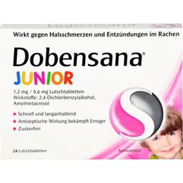 Reckitt Benckiser Deutschland GmbH Dobensana Junior 1,2mg/0,6mg Lutschtabletten 24 St