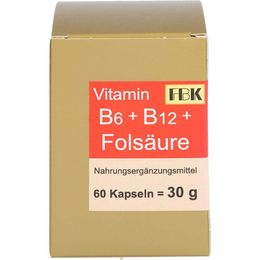Vitamin B6+B12+Fols&auml;ure Kapseln 60 St