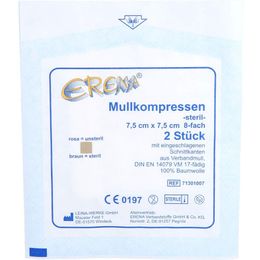 Erena Mullkompr.7,5x7,5 cm steril 8fach 5X2 St