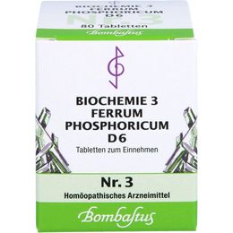 Bombastus Biochemie 3 Ferrum phosphoricum D 6 Tabletten 80 St