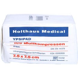 Holthaus Medical GmbH & Co. KG Mullkompressen Ypsipad 7,5x7,5 cm unsteril 8fach 100 St