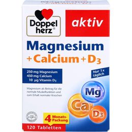 Queisser Doppelherz Magnesium+Calcium+D3 Tabletten 120 St