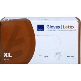 ABENA LATEX-HANDSCHUHE Classic unster.puderfrei Xl natur 100 St