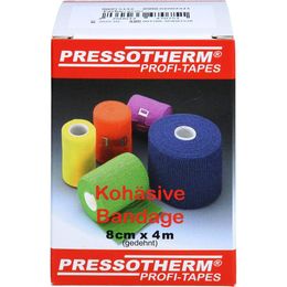 Pressotherm Koh&auml;sive Bandage 8 cmx4 m gr&uuml;n 1 St