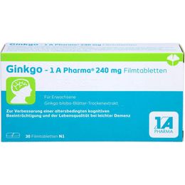GINKGO-1A Pharma 240 mg Filmtabletten 30 St