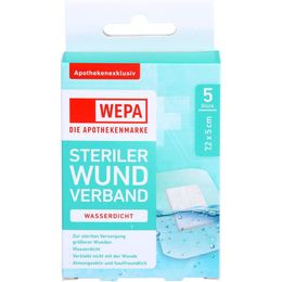 WEPA Wundverband wasserdicht 7,2x5 cm steril 5 St