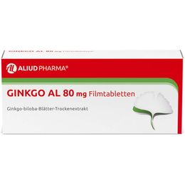 ALIUD Ginkgo Al 80 mg Filmtabletten bei altersbedingten Ged&auml;chtniseinbu&szlig;en mit leichter Demenz 120 St