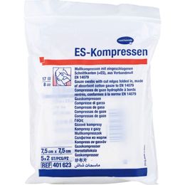 ES-KOMPRESSEN steril 10x10 cm 8fach 5X2 St