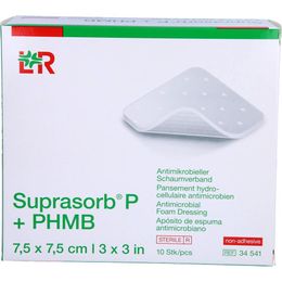 Lohmann & Rauscher Suprasorb P+PHMB Schaumverband 7,5x7,5 cm 10 St