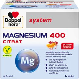 Queisser Doppelherz Magnesium 400 Citrat system Granulat 40 St