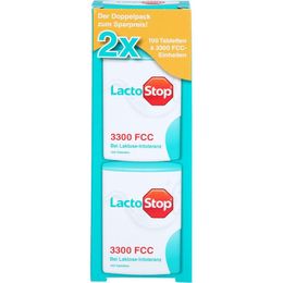 Lactostop 3.300 Fcc Tabletten Klickspender Dop.Pa. 2X100 St