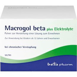betapharm Macrogol beta plus Elektrolyte Plv.z.H.e.L.z.Einn. 50 St