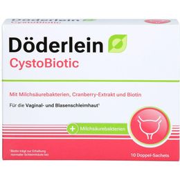 Heilpflanzenwohl GmbH D&ouml;derlein CystoBiotic Milchs&auml;urebakt.+Cranber.Plv. 10X4 g