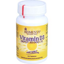 Biomenta Vitamin Depot D3 20.000 I.E. vegetar.Tab. 120 St