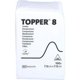Topper 8 Kompr.7,5x7,5 cm unsteril 100 St