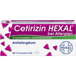 HEXAL&reg; Cetirizin Hexal Filmtabletten bei Allergien 20 St