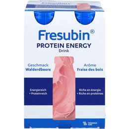 Fresenius Fresubin Protein Energy Drink Walderdbeere Trinkflasche Trinknahrung 4X200 ml