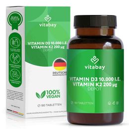 Vitamin D3 Depot 20.000 I.E.+Vitamin K2 200 &mu;g Tab 180 St