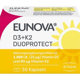 STADA Eunova DuoProtect D3+K2 1000 I.E./80 &mu;g Kapseln 30 St