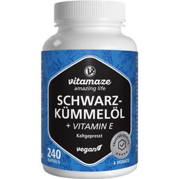 Vitamaze GmbH Schwarzkümmelöl Kapseln+Vitamin E 240 St