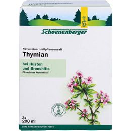 Salus Thymian Saft Schoenenberger Heilpflanzens&auml;fte 3X200 ml