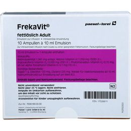 Frekavit fettl&ouml;slich Adult Emulsion zur Infusion 10X10 ml