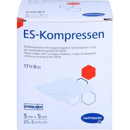 ToRa Pharma ES-KOMPRESSEN steril 5x5 cm 8fach 25X2 St
