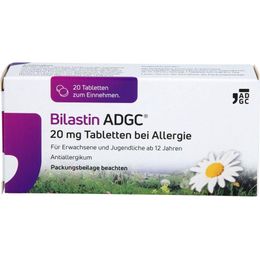 Bilastin Adgc 20 mg Tabletten bei Allergie 20 St