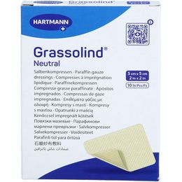 EurimPharm Arzneimittel Grassolind Salbenkompressen 5x5 cm steril 10 St