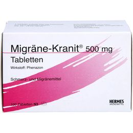 HERMES Arzneimittel Migr&auml;ne Kranit 500 mg Tabletten 100 St
