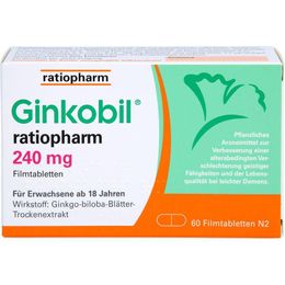 GINKOBIL-ratiopharm 240 mg Filmtabletten 60 St
