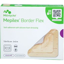 Mepilex Border Flex Schaumverb.haft.7,5x7,5 cm 5 St
