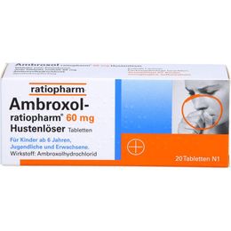 AMBROXOL-ratiopharm 60 mg Hustenl&ouml;ser Tabletten 20 St