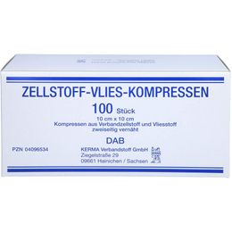 Zellstoff Vlies Kompressen unsteril 10x10 cm 100 St