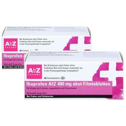 Ibuprofen AbZ 400 mg akut Filmtabletten Doppelpackung 2 St