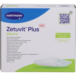 ACA M&uuml;ller Zetuvit Plus Silicone steril 12,5x12,5 cm 10 St