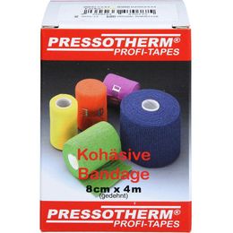 Pressotherm Koh&auml;sive Bandage 8 cmx4 m gelb 1 St