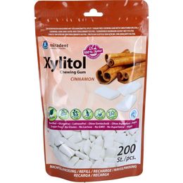 HAGER PHARMA Miradent Xylitol Chewing Gum Zimt Refill 200 St