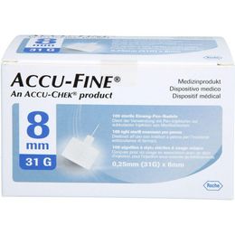 EurimPharm Arzneimittel Accu Fine sterile Nadeln f.Insulinpens 8 mm 31 G 100 St