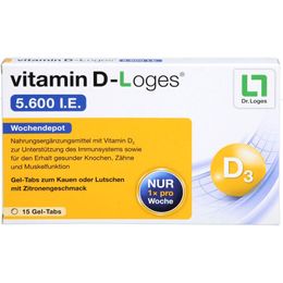 Dr. Loges + Co. GmbH Vitamin D-LOGES 5.600 I.E. Wochendepot 15 St