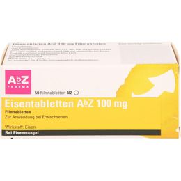 Eisentabletten AbZ 100 mg Filmtabletten 50 St