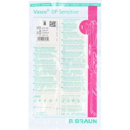 B.Braun Vasco Op Sensitive Handsch.steril puderfrei Gr.8 2 St